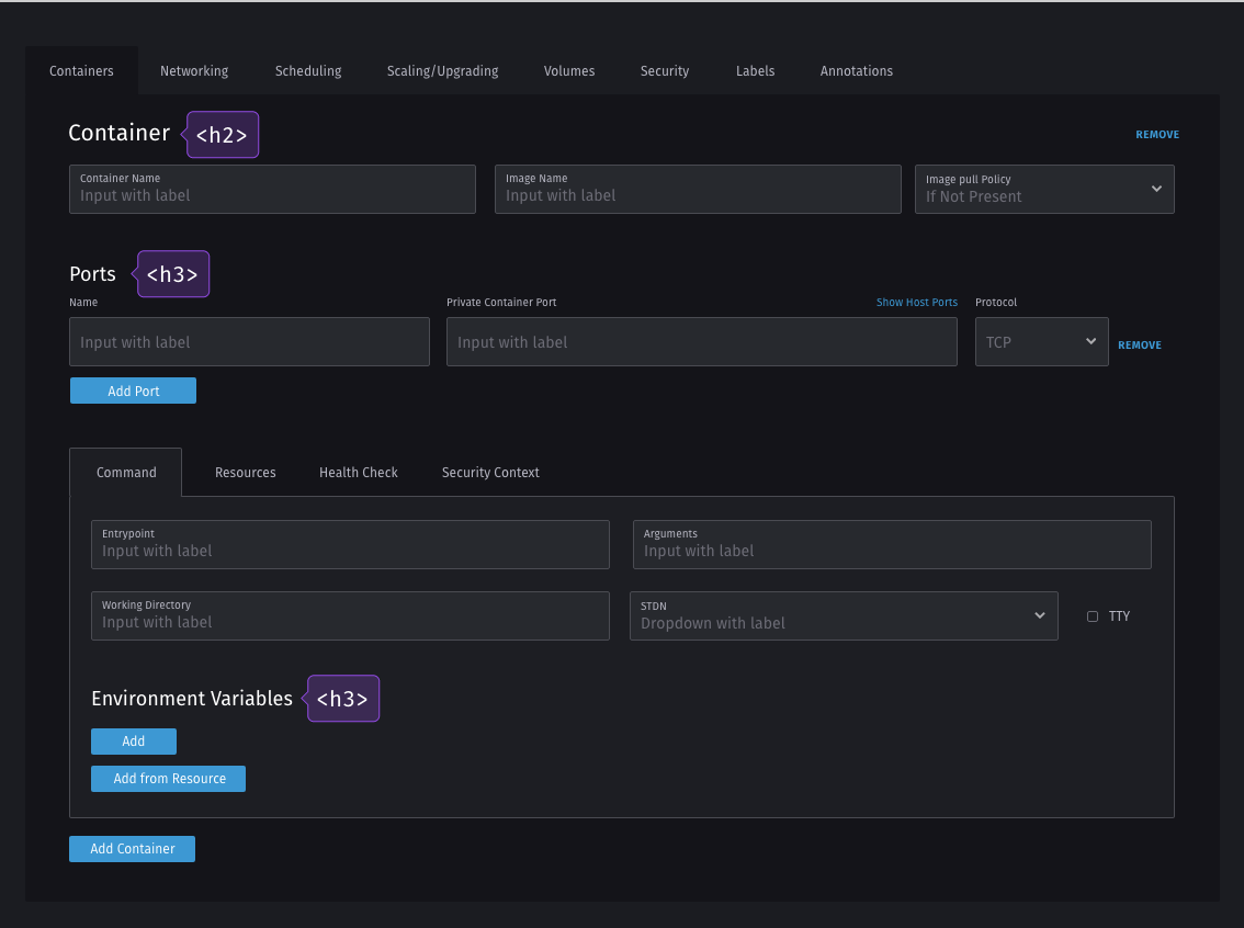 Container Component · Issue #596 · rancher/dashboard · GitHub
