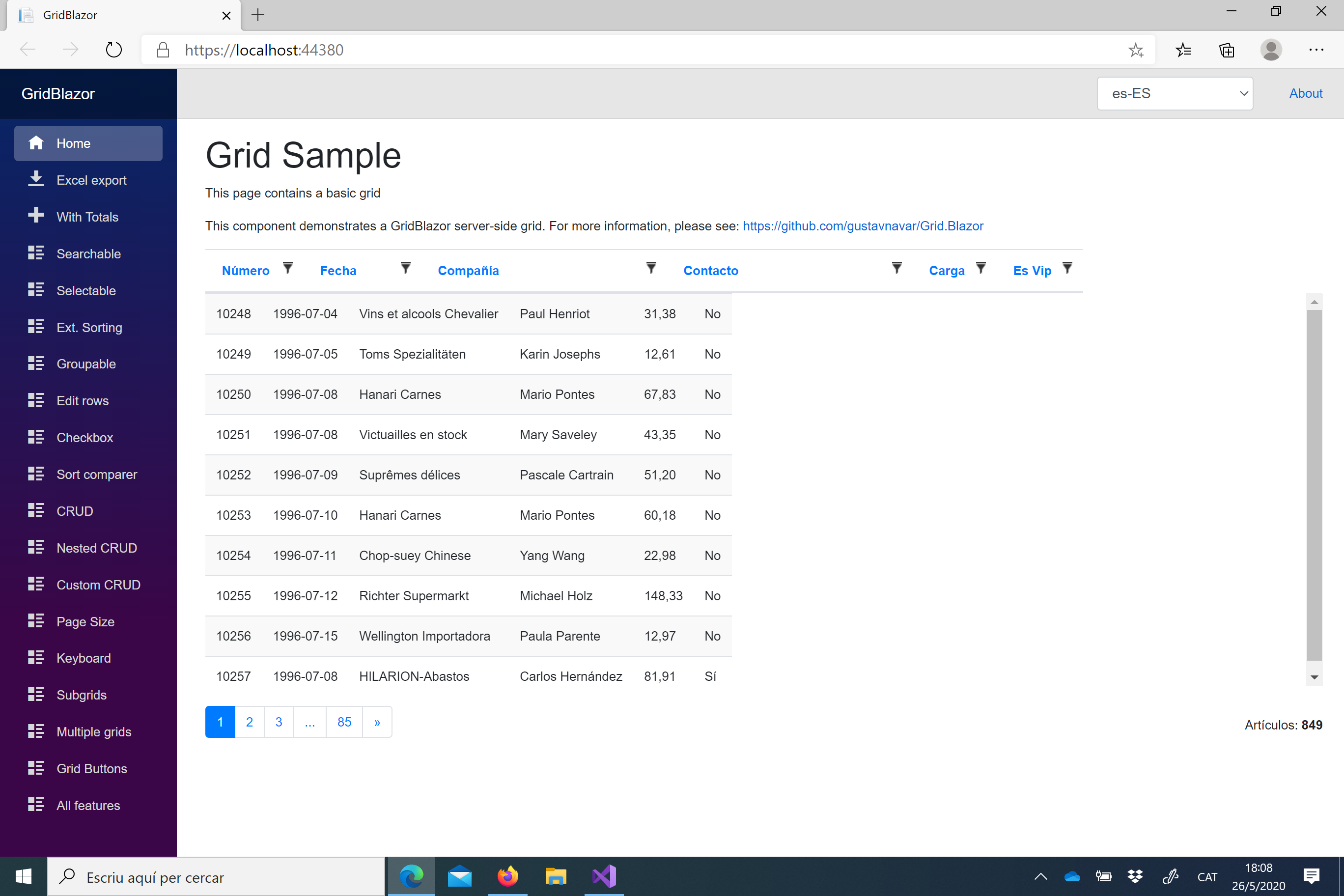 Scrollable Grid · Issue #157 · gustavnavar/Grid.Blazor · GitHub