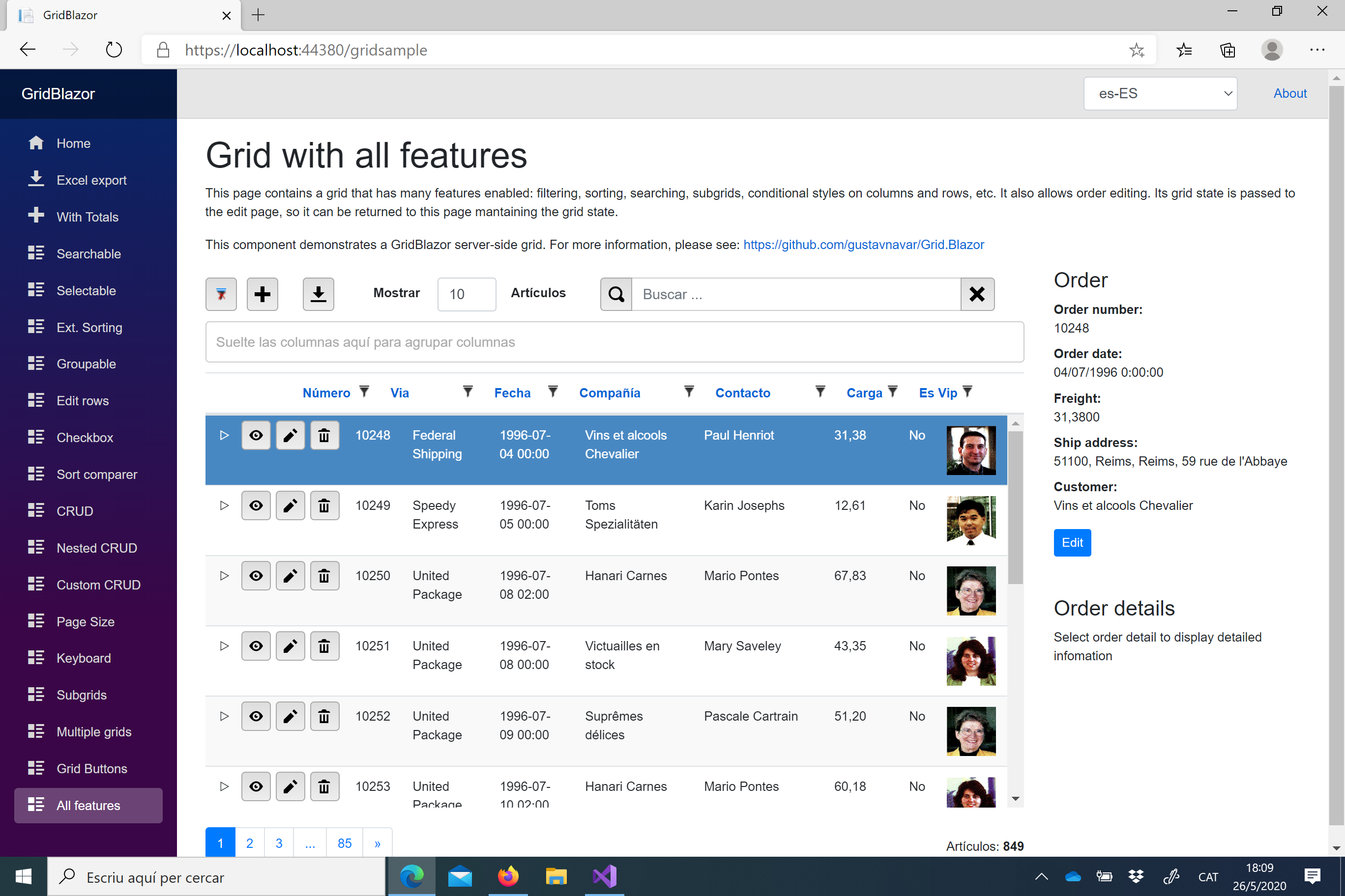 Scrollable Grid · Issue 157 · Gustavnavargridblazor · Github