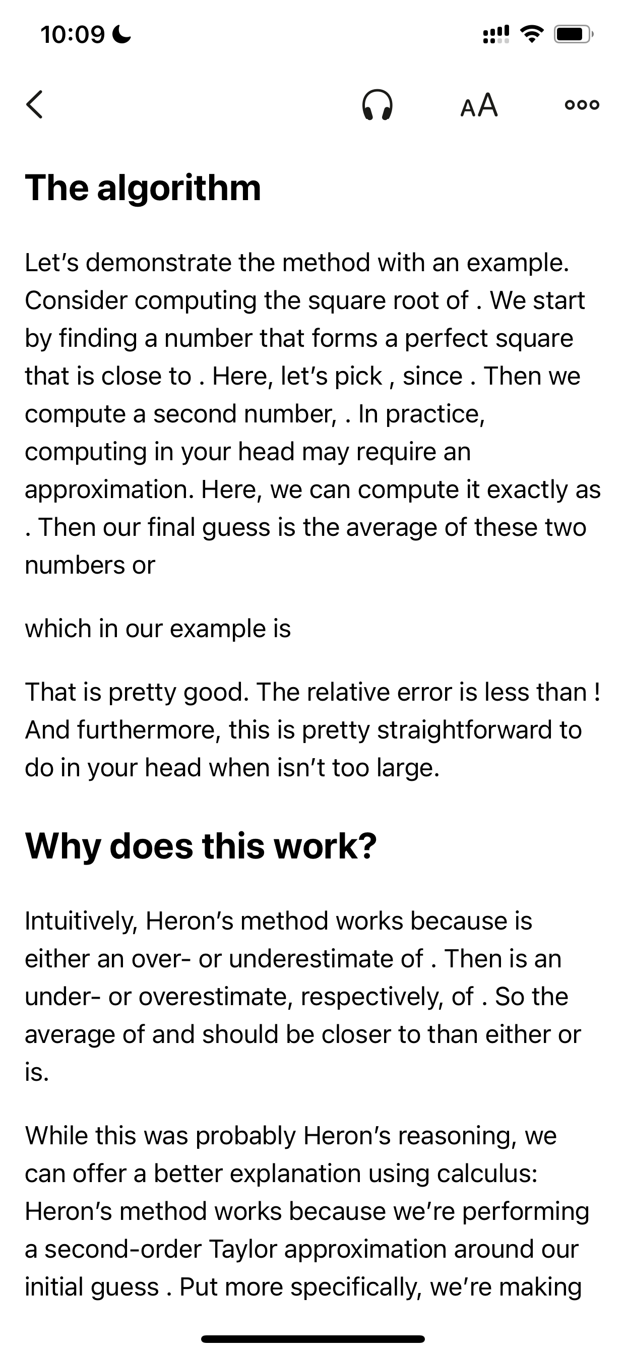 Disappear Of Math Equations Embedded With Katex · Issue 1765 · Omnivore App Omnivore · Github