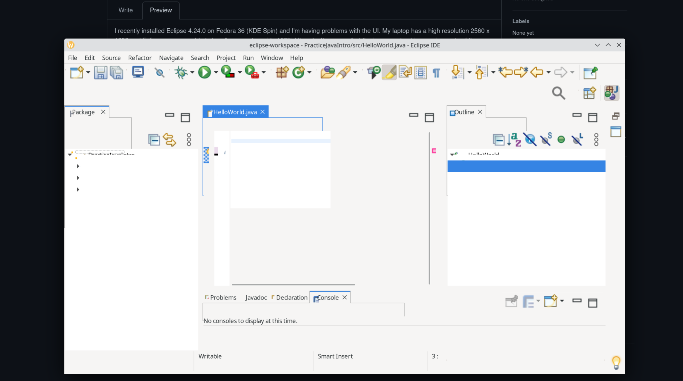 Icons too large on High DPI display (Fedora Wayland) · Issue #387 · eclipse-platform/eclipse ...