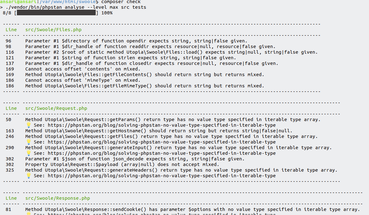 🔎 Add Code Analyzer To ‘utopia-php/swoole’ · Issue #4372 · appwrite/appwrite · GitHub