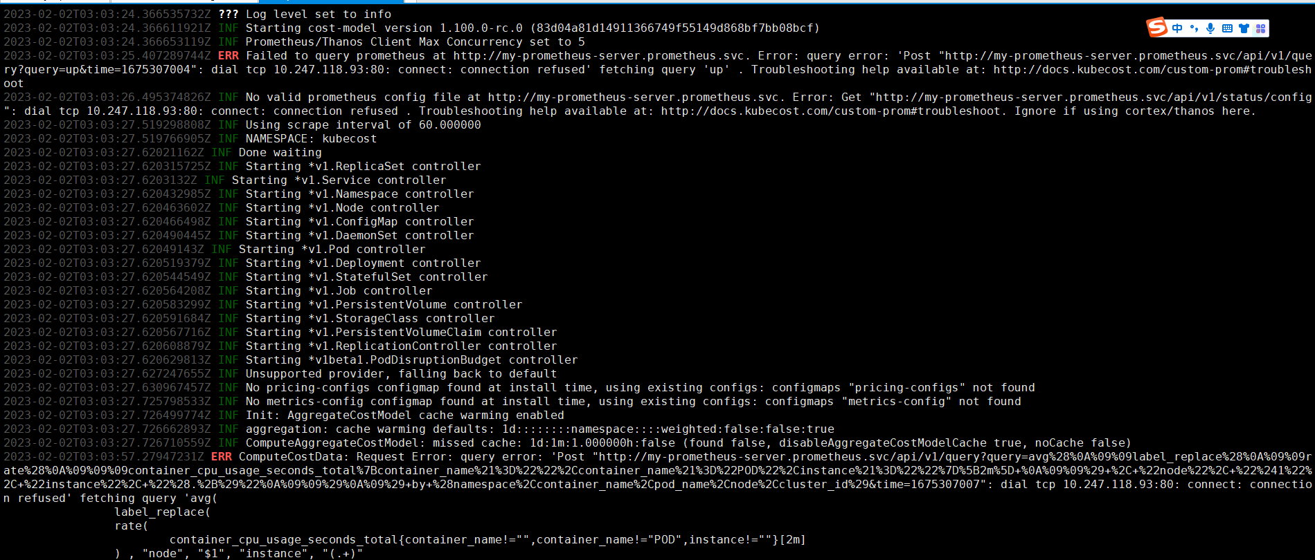 OpenCost UI 没有数据 · Issue #1643 · opencost/opencost · GitHub
