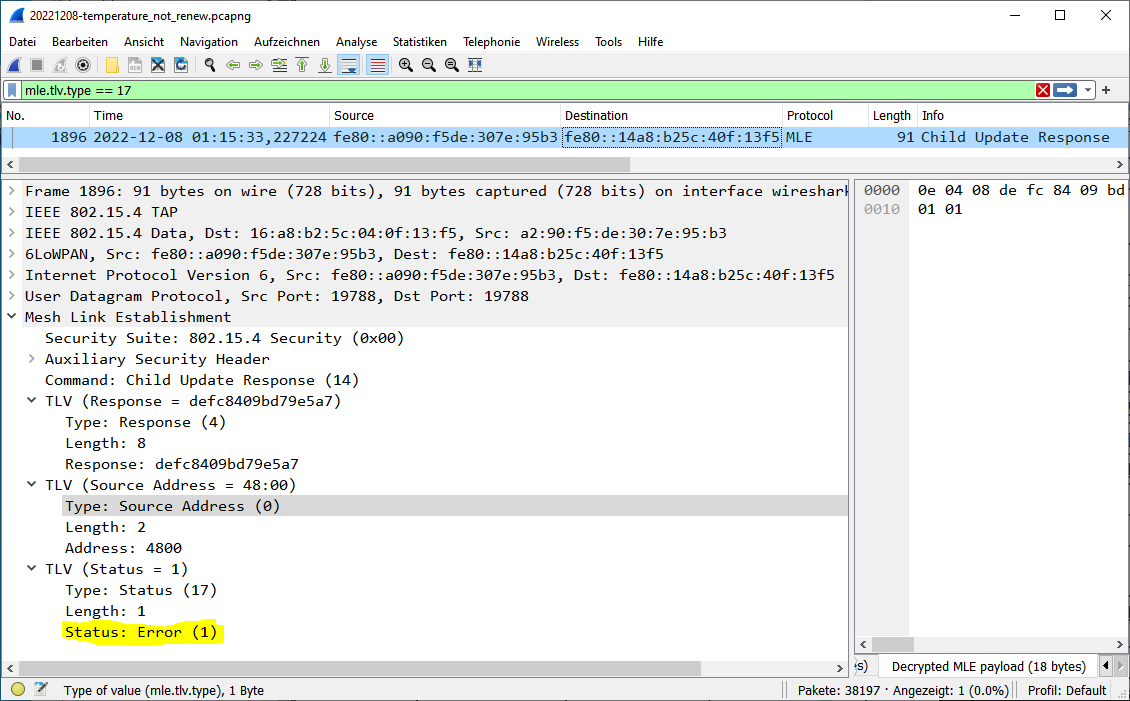 If the Router received a Child Update Request from a Device that is not its Child, should the ...