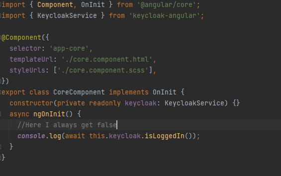 Unable to get KeycloakService working in lazy loaded modules. · Issue #368 · mauriciovigolo ...