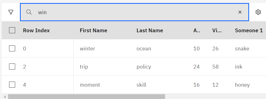 Action bar clear is clearing search bar string · Issue #2417 · carbon-design-system/ibm-products ...