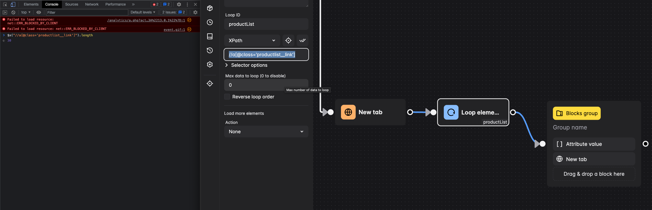 Loop Executes Only Once Using Variables · Issue 1125 · Automaapp 0598