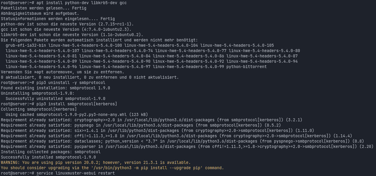 samba home plugin exception · Issue #235 · linuxmuster/linuxmuster-webui7 · GitHub