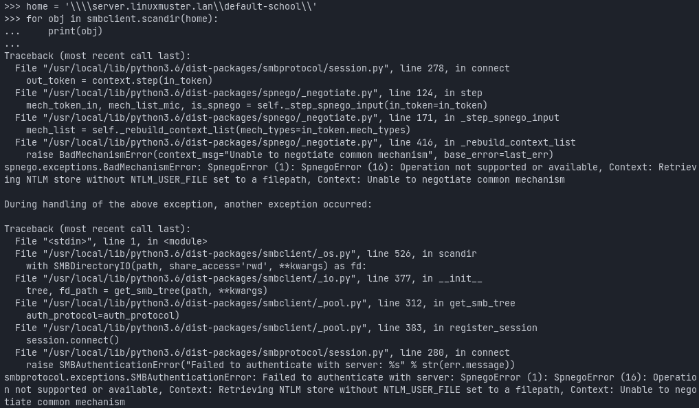 samba home plugin exception · Issue #235 · linuxmuster/linuxmuster-webui7 · GitHub