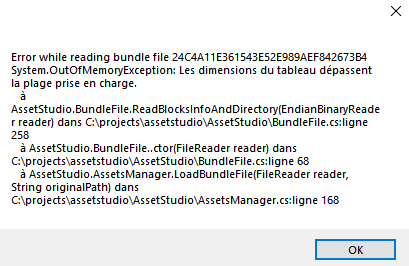 Error while reading bundle · Issue #917 · Perfare/AssetStudio · GitHub
