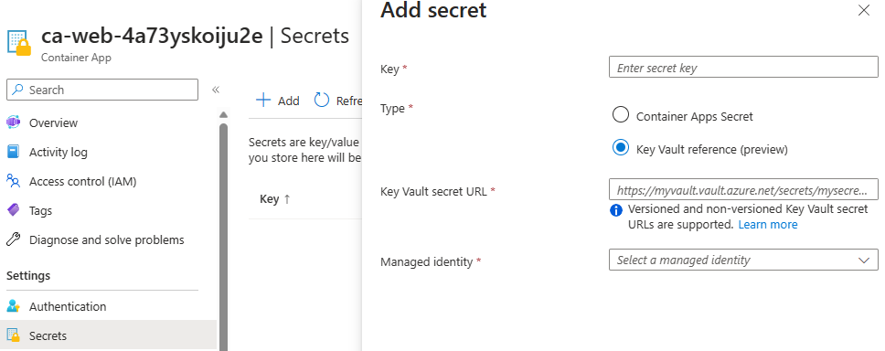[Issue] Unable to create a secret in a container that references key vault secret · Issue #2479 ...