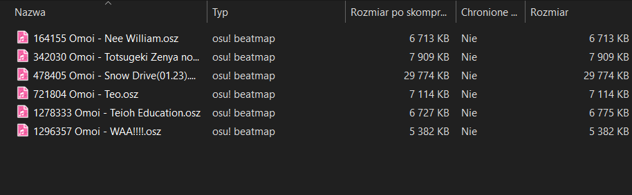 ZIP file of Omoi beatmap pack is missing a beatmap · Issue #9462 · ppy/osu-web · GitHub