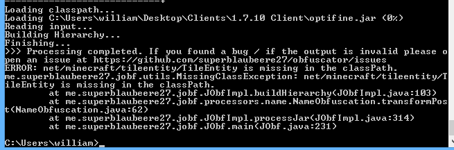 NameObfuscation issue with MC Clients. · Issue #91 · superblaubeere27/obfuscator · GitHub