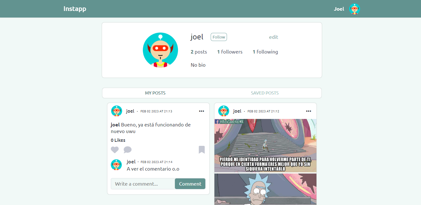 GitHub - joelvas/instapp: This web app allows you to share your pics with your friends and get ...