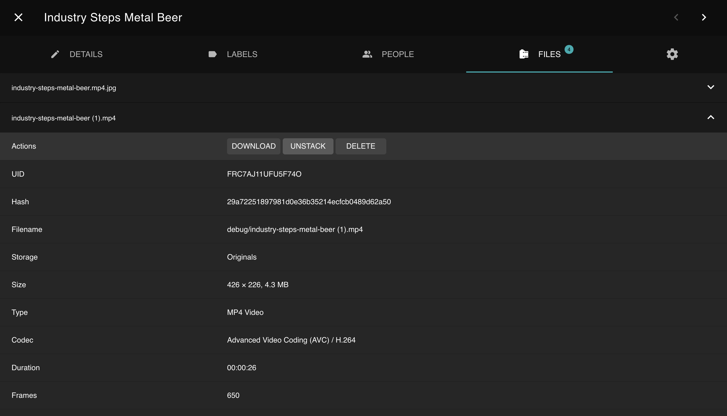 Stacking: Deleting a stacked file leads to inconsistent photo metadata ...