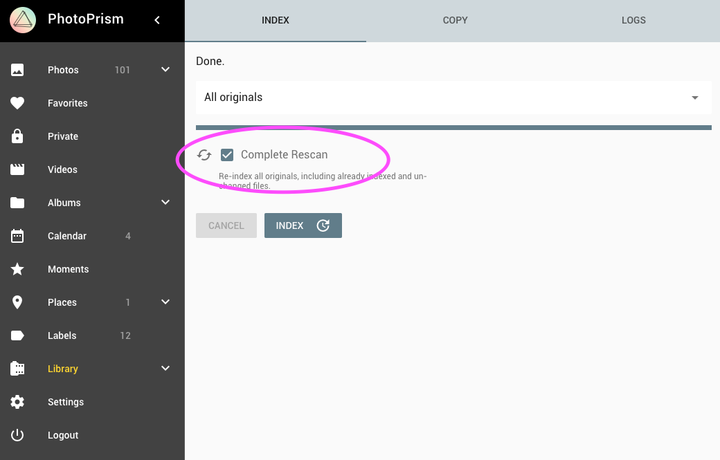 Photos Missing from "Photos" section · Issue #366 · photoprism/photoprism · GitHub