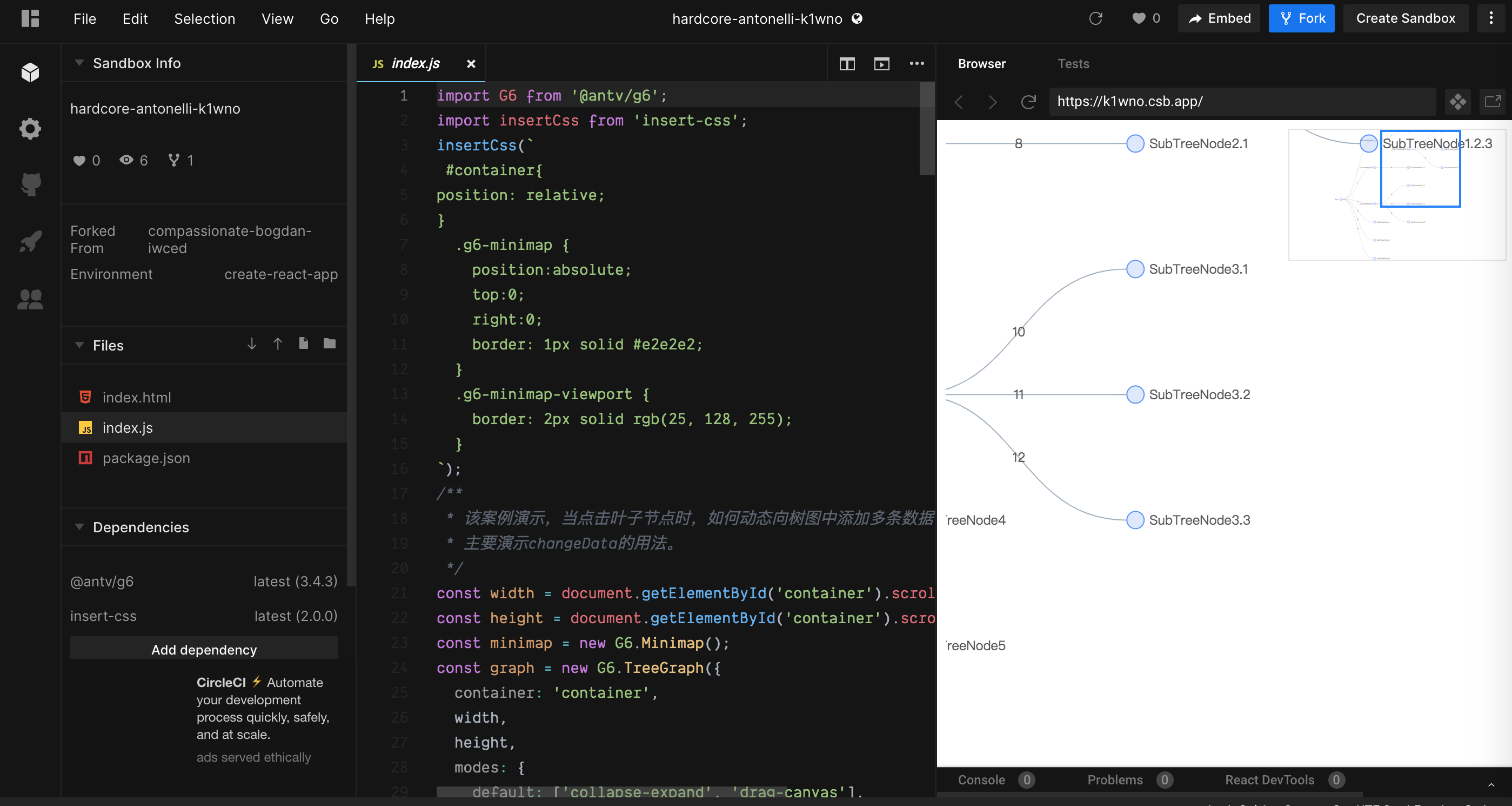 minimap插件展示数据不全 · Issue #1360 · antvis/G6 · GitHub
