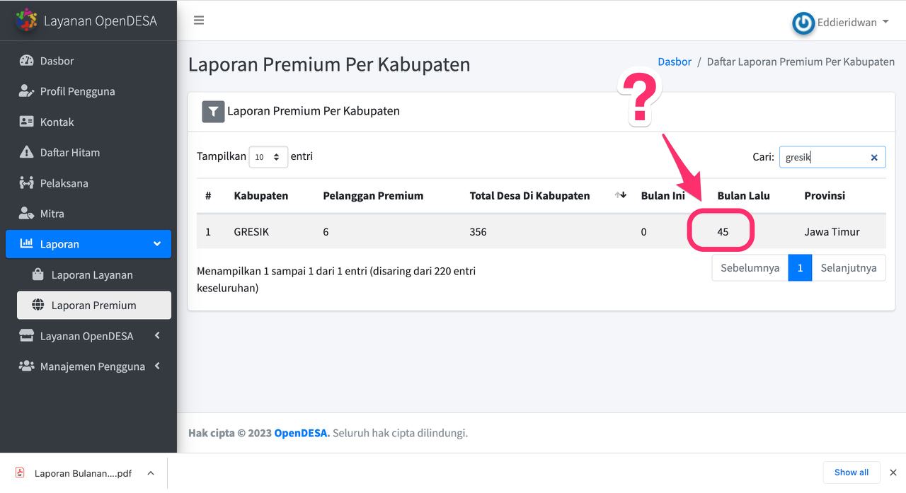 Perbaiki hasil bulan lalu pada Laporan Kabupaten · Issue #228 · OpenSID/wiki-layanan-opendesa ...