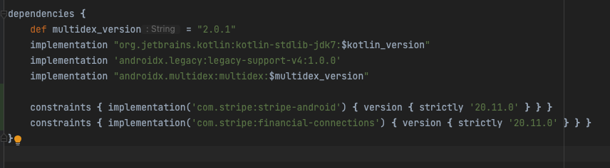 Could not resolve com.stripe:stripe-android:20.12.+ · Issue #1000 · flutter-stripe/flutter ...