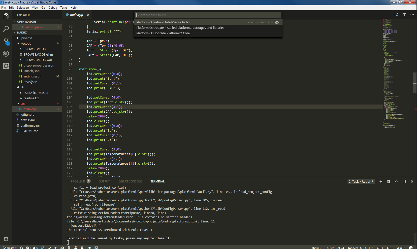 Select Task To Run · Issue 71 · Platformio Platform Espressif32 · Github