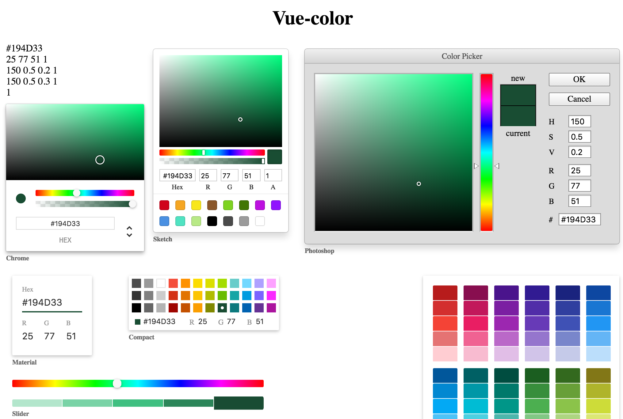  ckpack vue color Npm