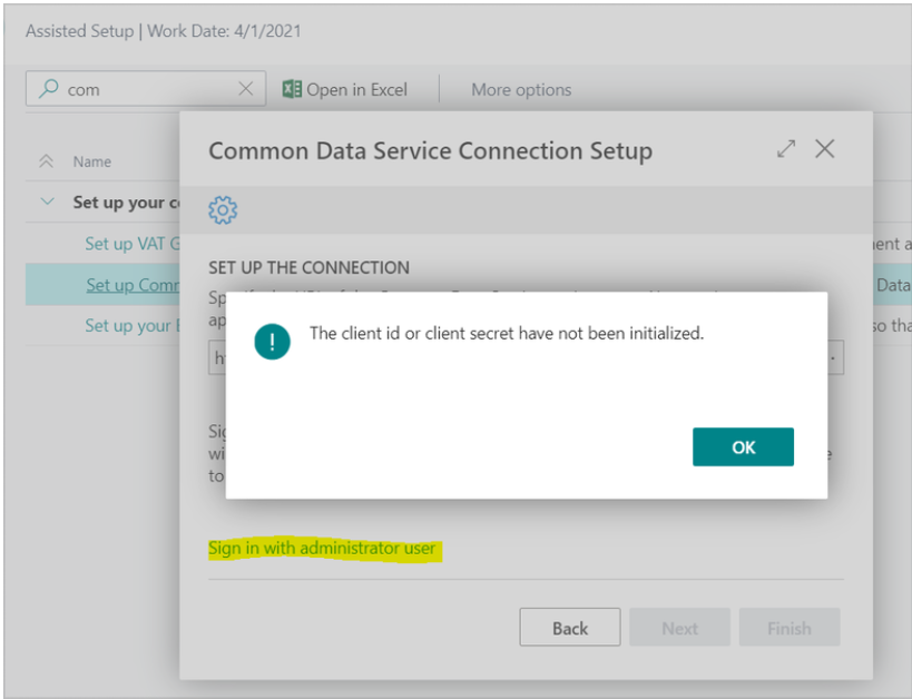 Common Data service connection setup issue in BC17 · Issue #6101 · microsoft/AL · GitHub