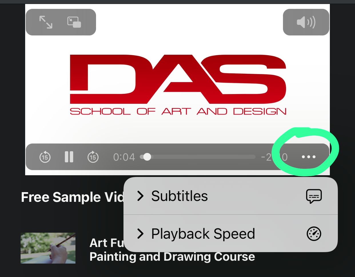 IOS native player visible three dots menu (controls={true}) · Issue #2702 · TheWidlarzGroup ...