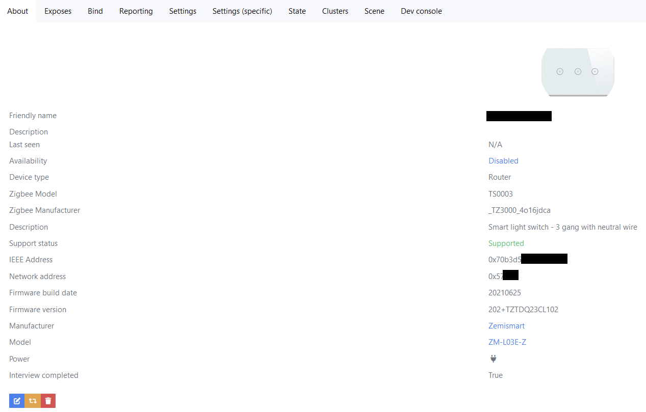 Tuya 3 gang switch module recognised as Zemismart ZM-L03E-Z · Issue #16216 · Koenkk/zigbee2mqtt ...