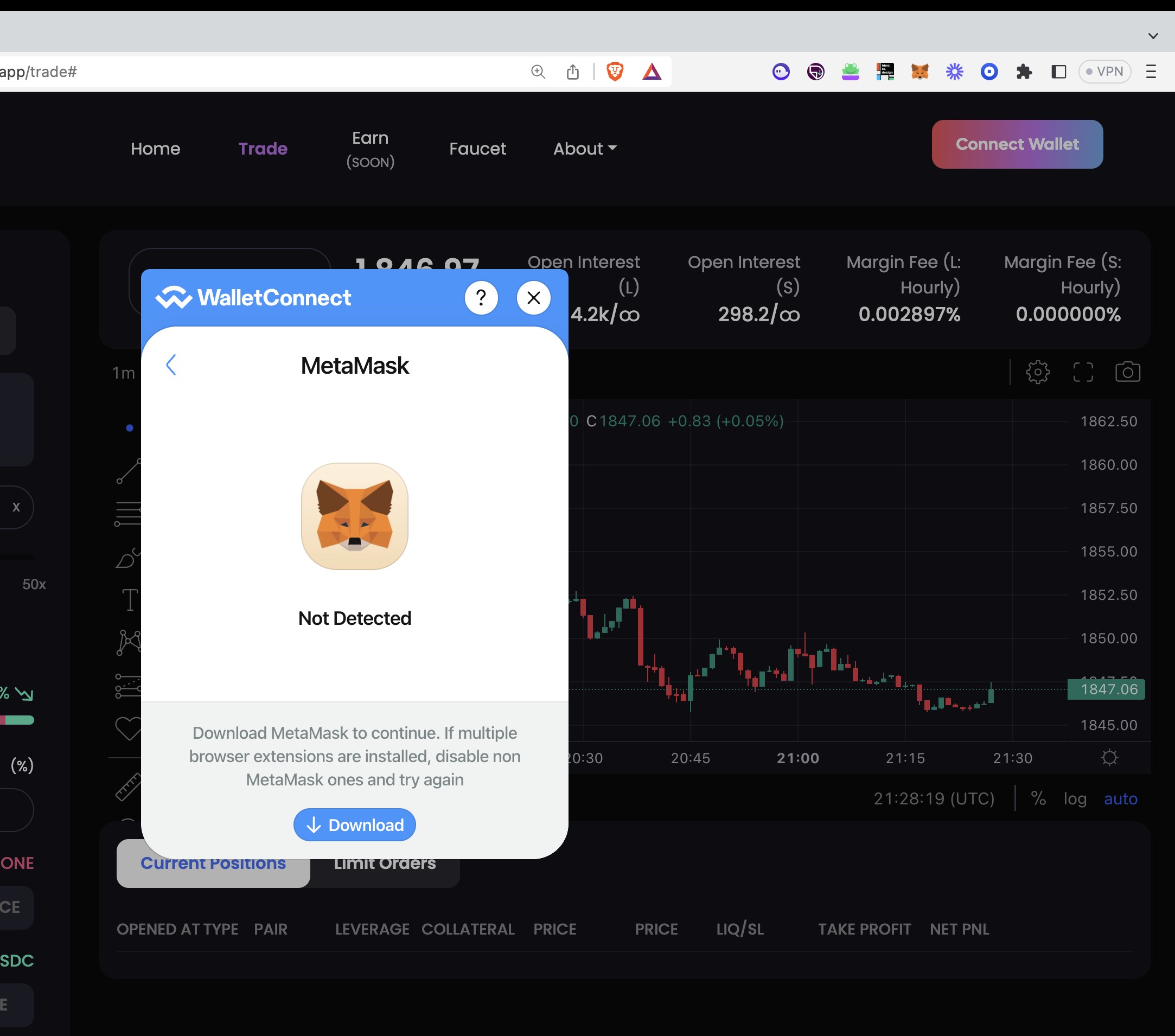 I have Coinbase and MetaMask on Chrome but WalletConnect only detects MetaMask · Issue #1029 ...