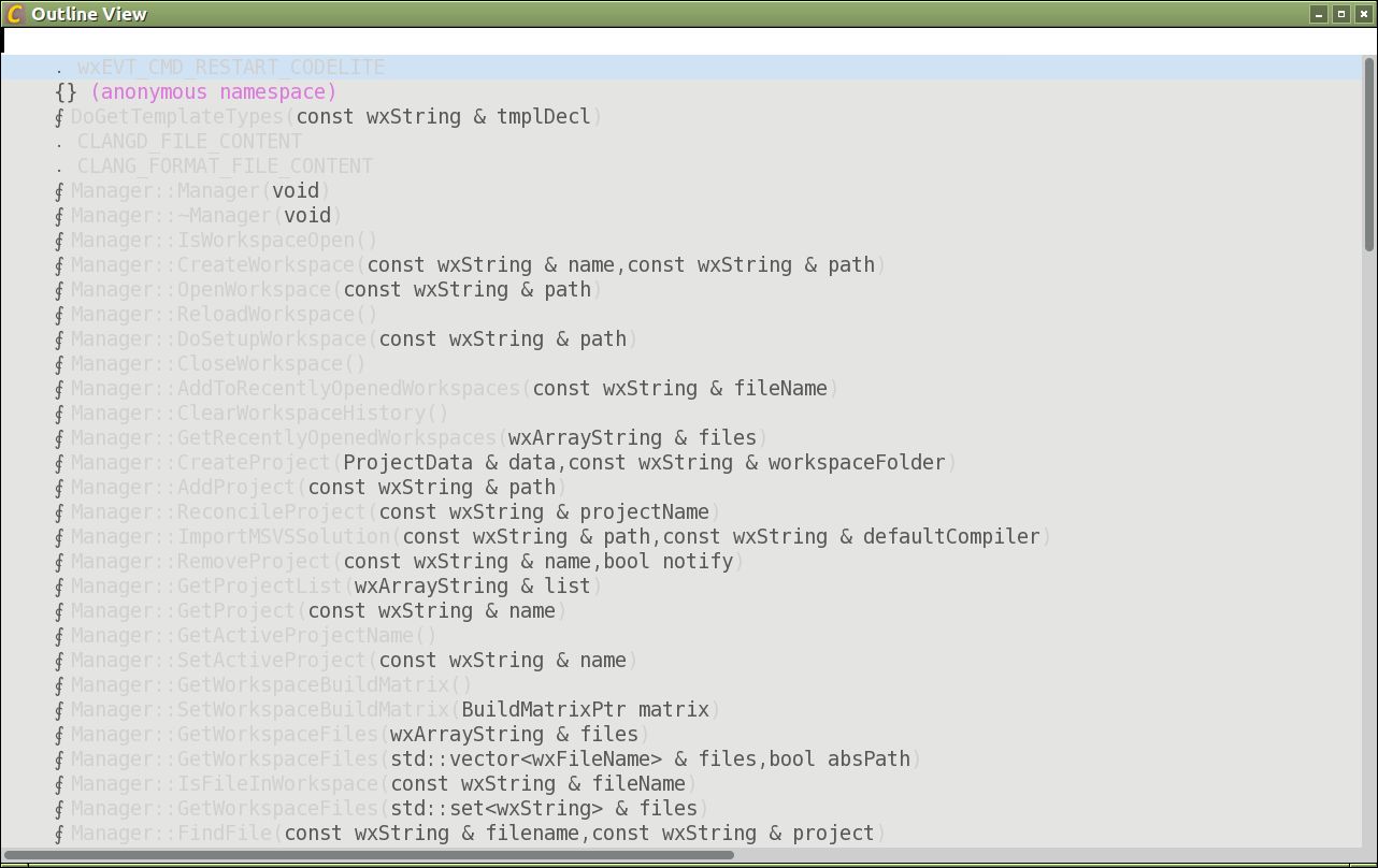 [Bug]: Outline view is unreadable - bad colors · Issue #3099 · eranif/codelite · GitHub