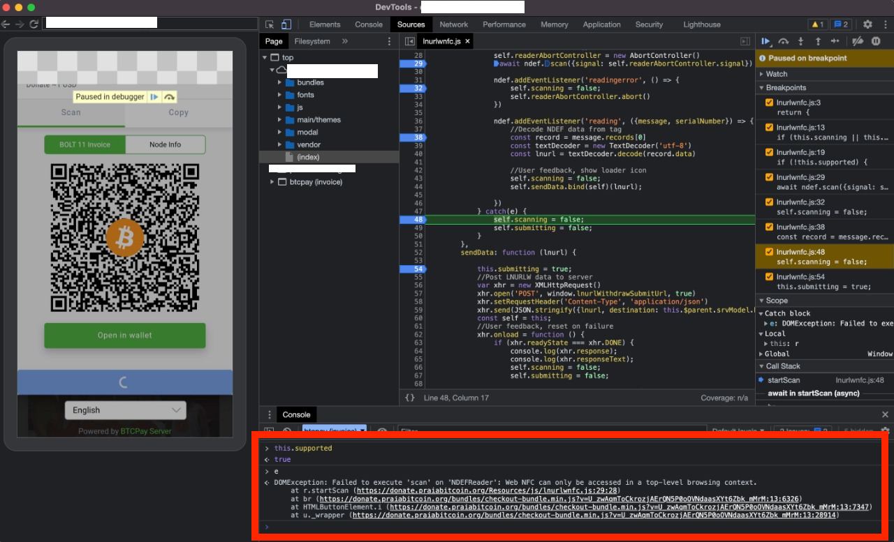 [Bug]: WebNFC Doesn't Work In iFrames · Issue #4251 · btcpayserver/btcpayserver · GitHub