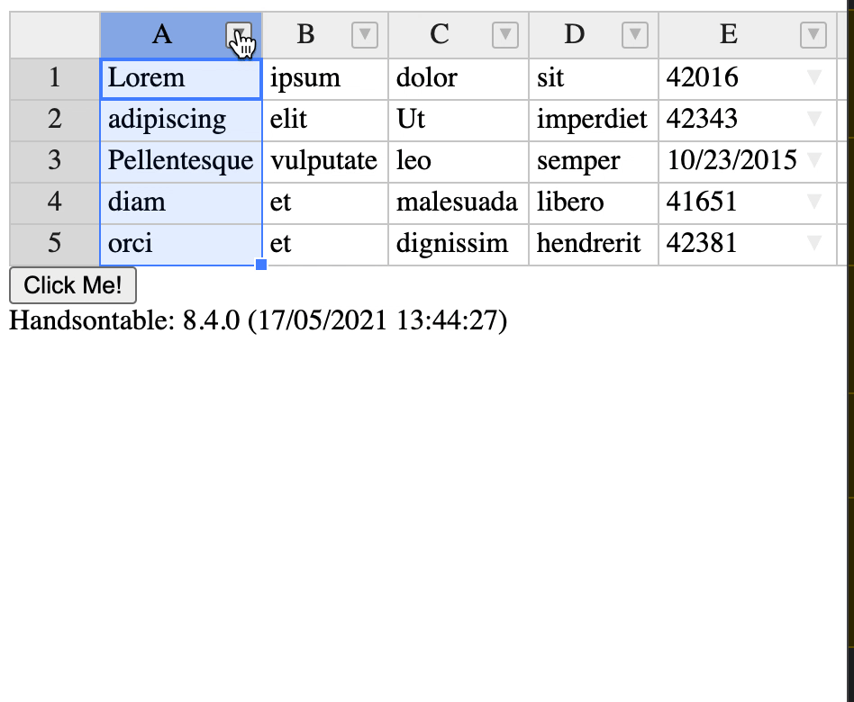 [9.0.0] Filters don't work while HyperFormula is enabled as new formulas engine · Issue #8049 ...