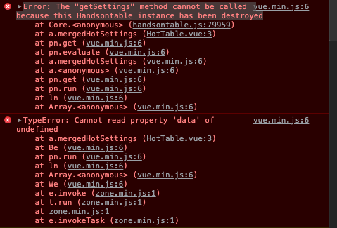 New docs: Page Vue Using the hot-column component throws errors · Issue #8290 · handsontable ...