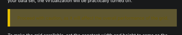 New docs: Custom-block warning is unreadable on a dark theme · Issue #8291 · handsontable ...