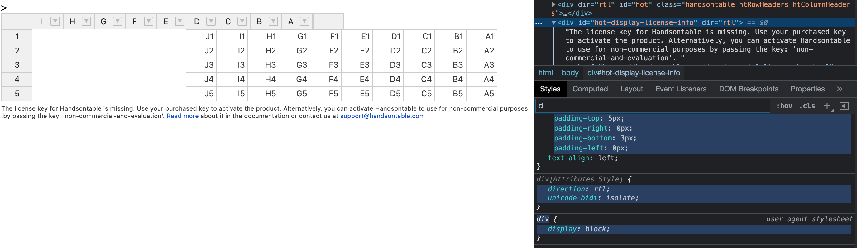 [RTL] License info · Issue #8910 · handsontable/handsontable · GitHub