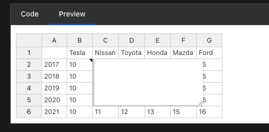 The Content Of The Comments Is Not Displayed In The Documentation · Issue 9497 · Handsontable