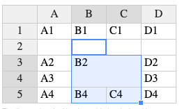 Improper selection after insert column/row when mergeCells is enabled. · Issue #4897 ...