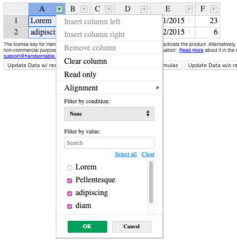 loadData() breaks column filters · Issue #5244 · handsontable/handsontable · GitHub