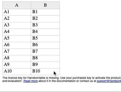 [8.0.0-rc1] Column headers stay improperly after removing rows · Issue #6410 · handsontable ...