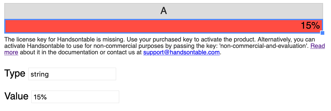 [0.35.1+] Numeric cell type percentage format not calculated · Issue #5344 · handsontable ...