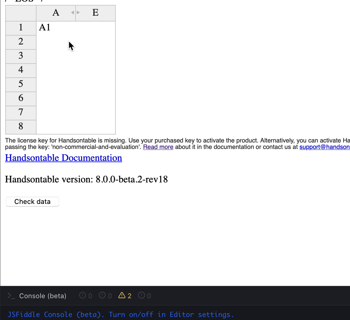 [2.0.0] Loss of selection after merging from headers · Issue #7076 · handsontable/handsontable ...