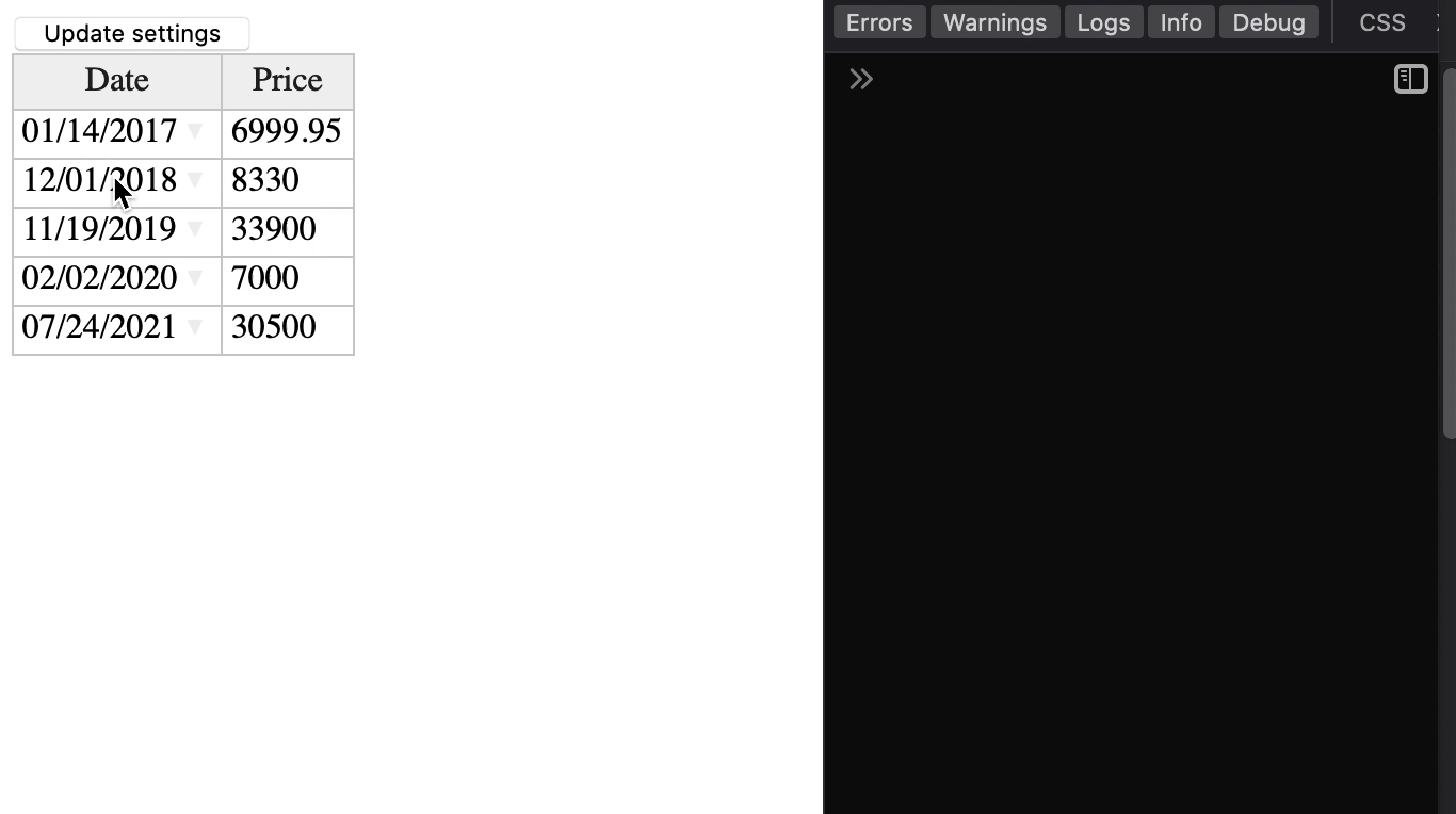 Updating dateFormat with datePickerConfig causes error in the console · Issue #7282 ...