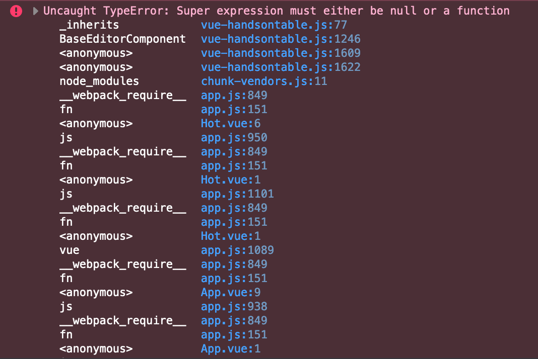 Wrapper Does Not Work In Vue V300 Environment · Issue 7545 · Handsontablehandsontable · Github