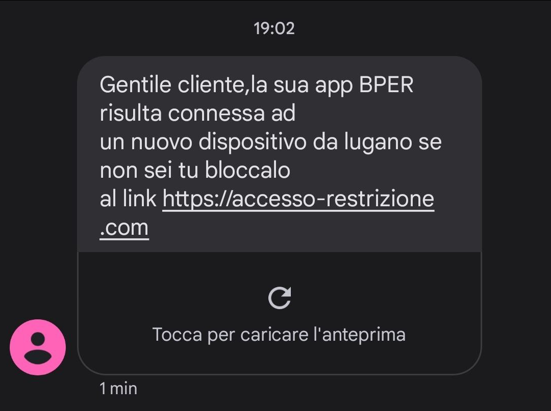 [Add request] - BPER bank SMS phishing domains · Issue #855 · blocklistproject/Lists · GitHub