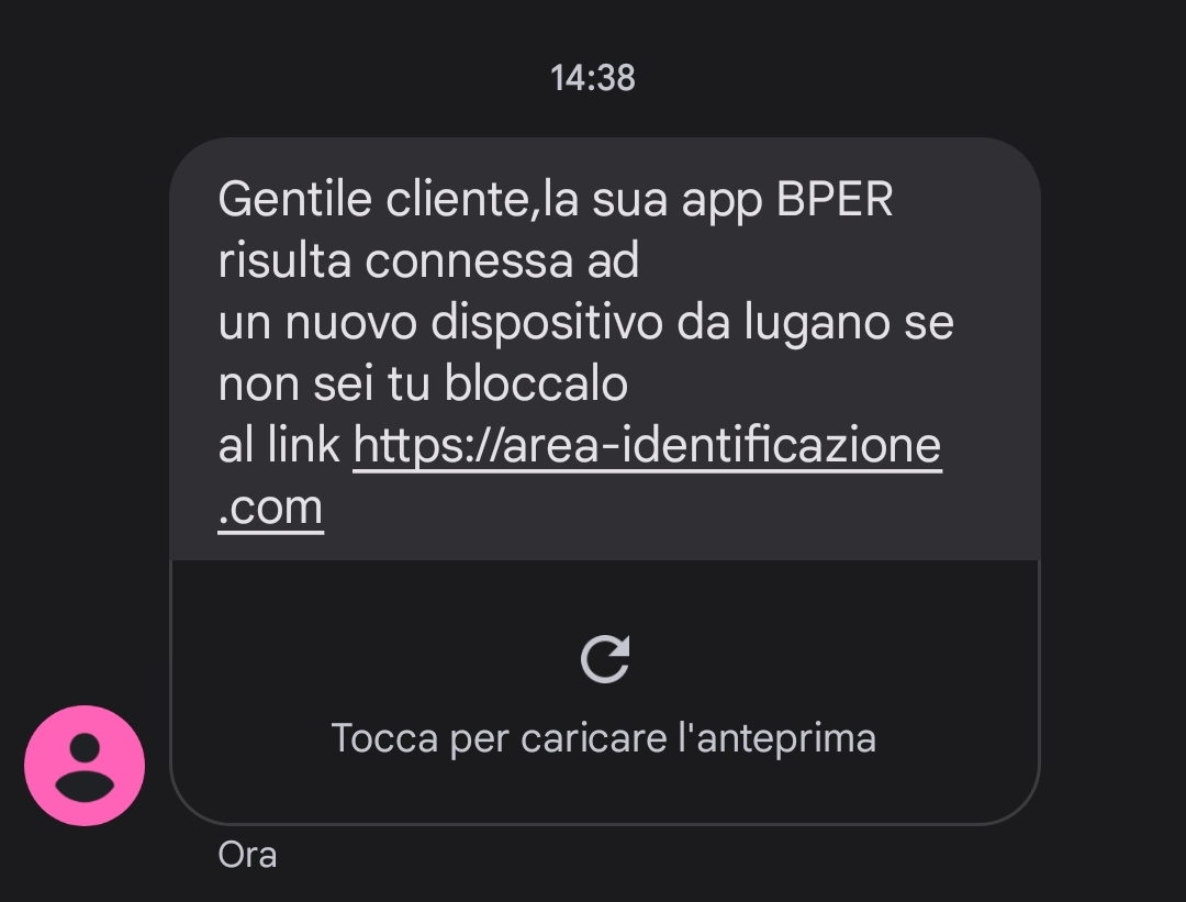 [Add request] - BPER bank SMS phishing domains · Issue #855 · blocklistproject/Lists · GitHub