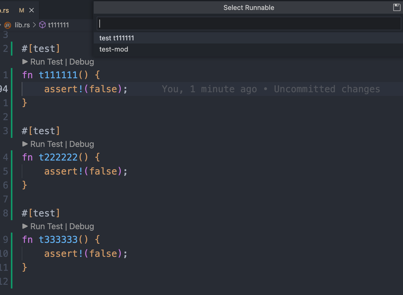 Add some way to access all runnables in the file · Issue #12353 · rust-lang/rust-analyzer · GitHub