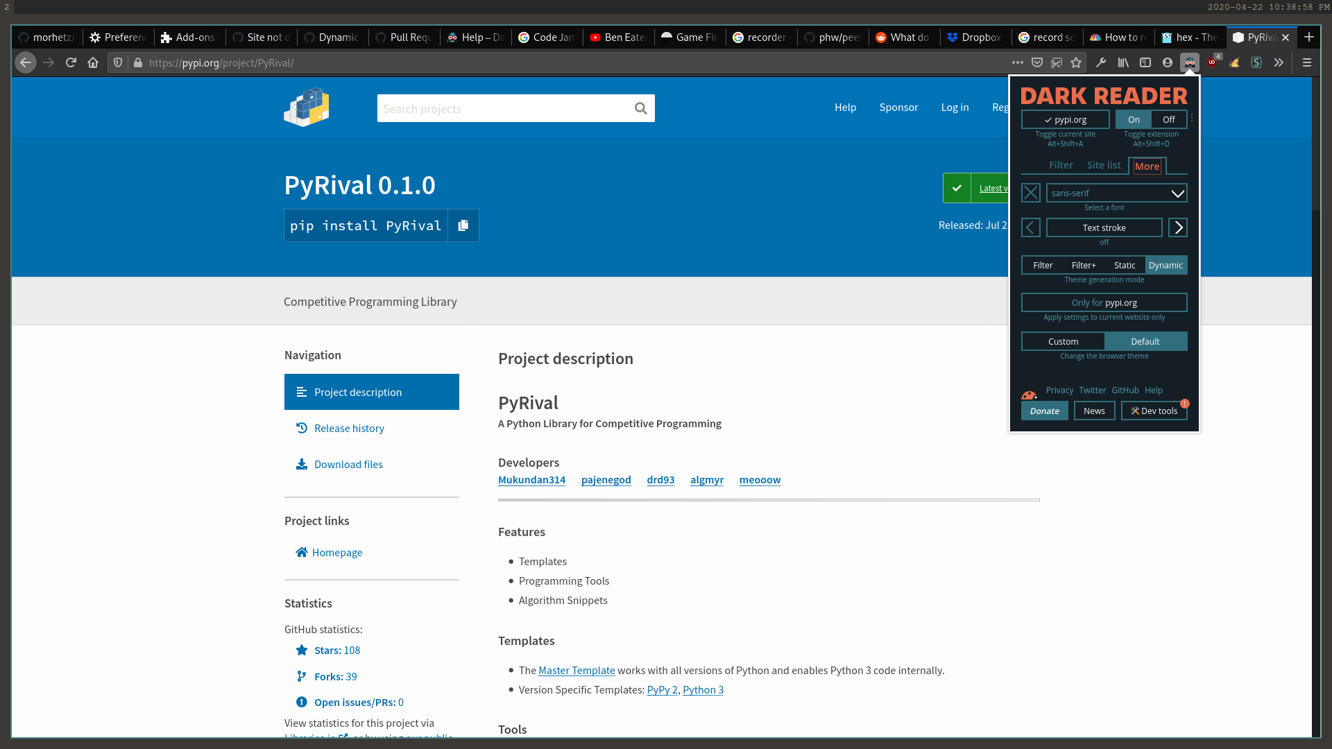 Dynamic mode, Firefox: archlinux.org isn't always dark · Issue #1224 · darkreader/darkreader ...