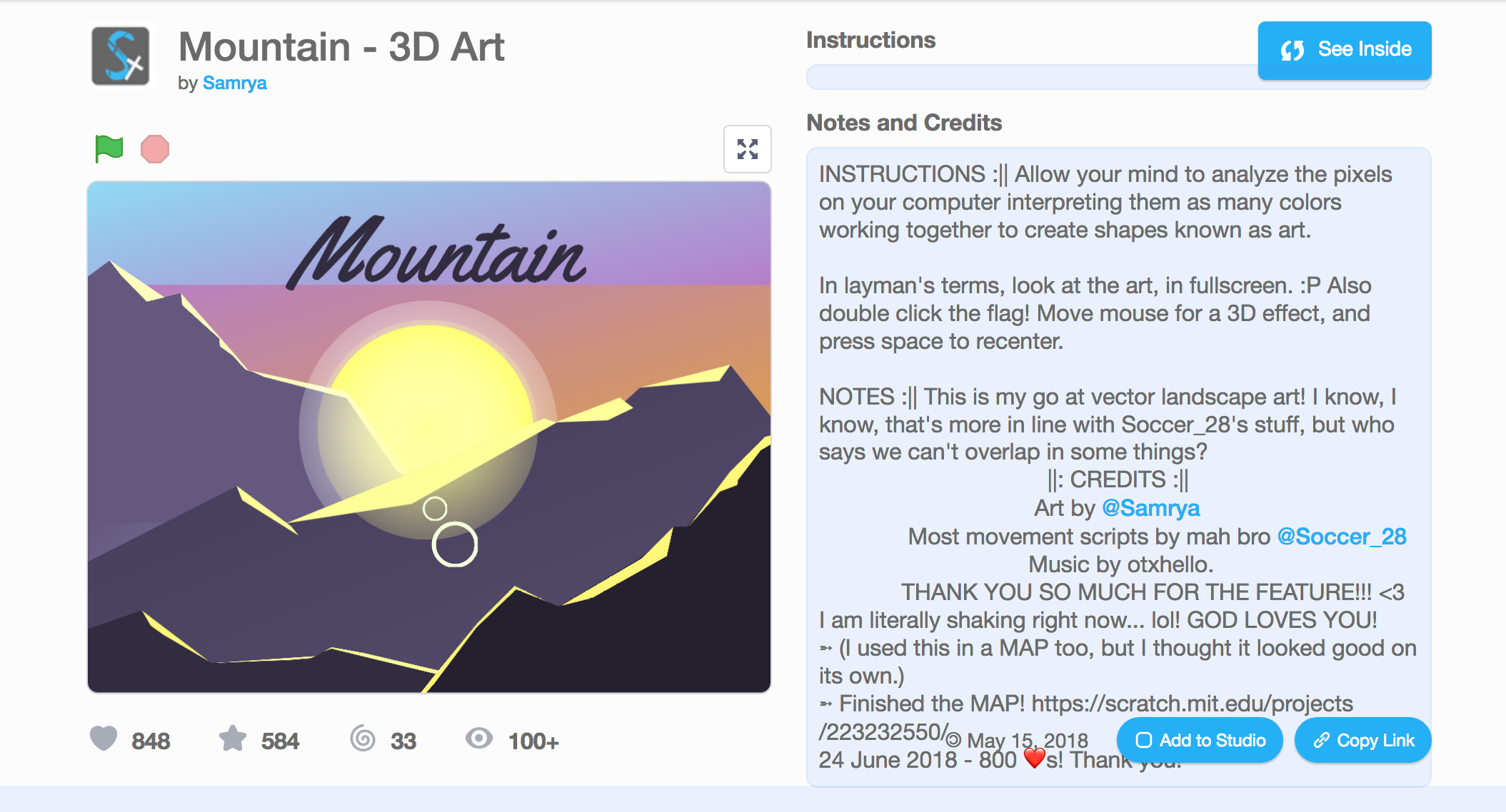 Preview - Don't show empty Instructions/Notes and Credits on projects ...