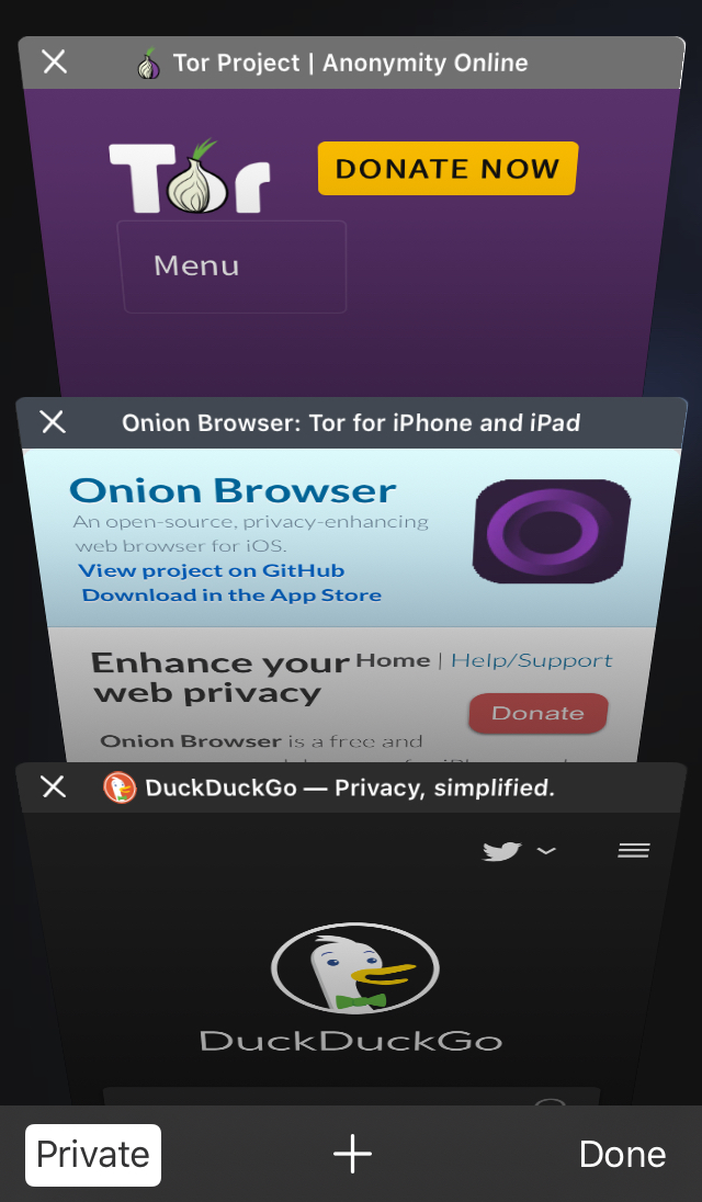 Improve tab overview (was: Add toggle for Safari style Tab browser) · Issue #239 · OnionBrowser ...