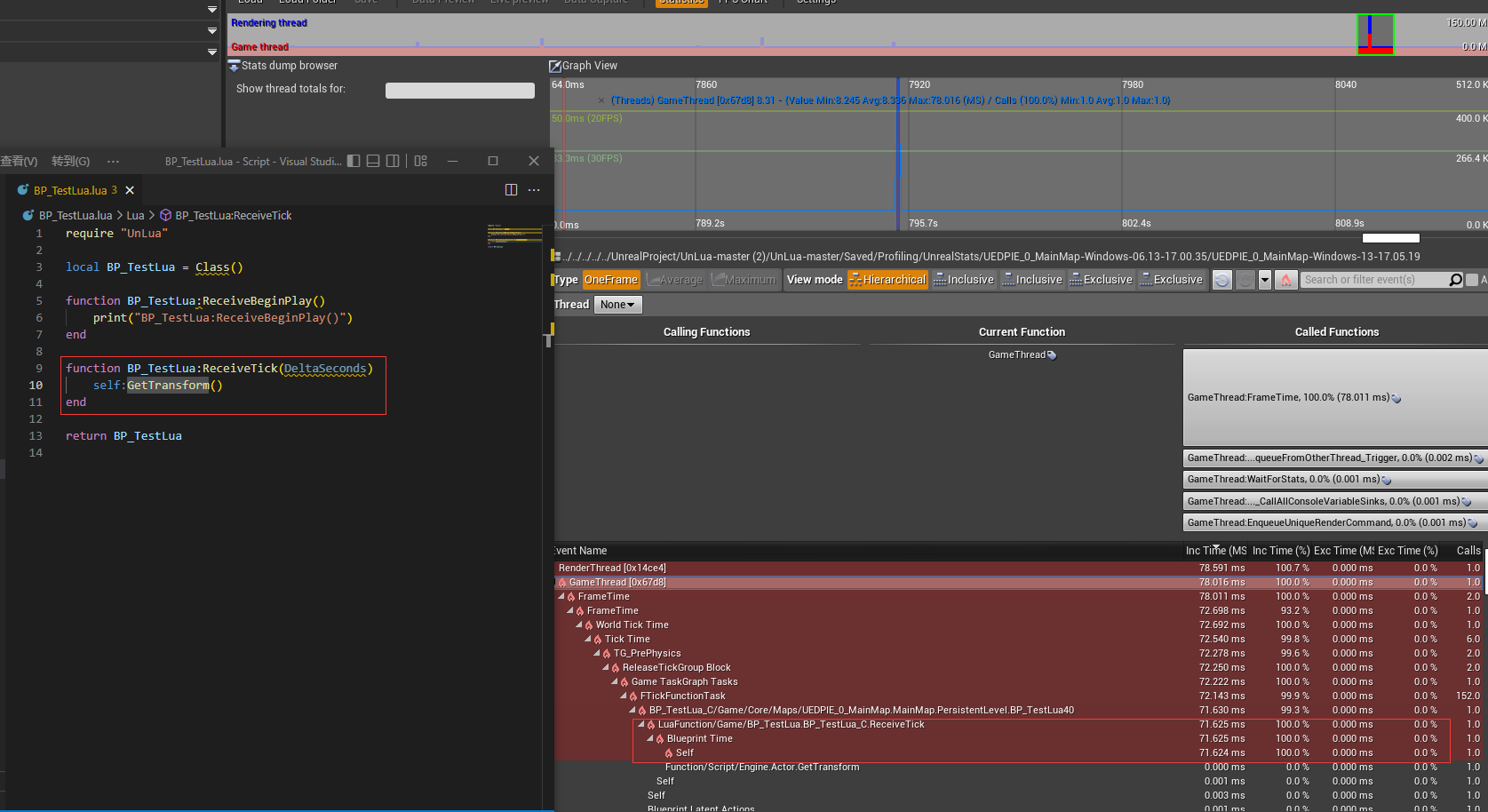Actor的ReceiveTick中调用GetTransform()导致GameThread波动 · Issue #459 · Tencent/UnLua · GitHub